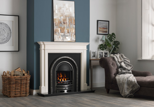 Bartello Agean White Painted MDF Fireplace Mantel Surround (54 ...