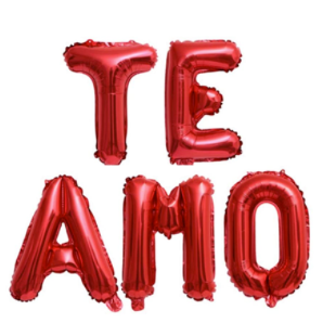 Letrero Te Amo globo | Coloryfiestas