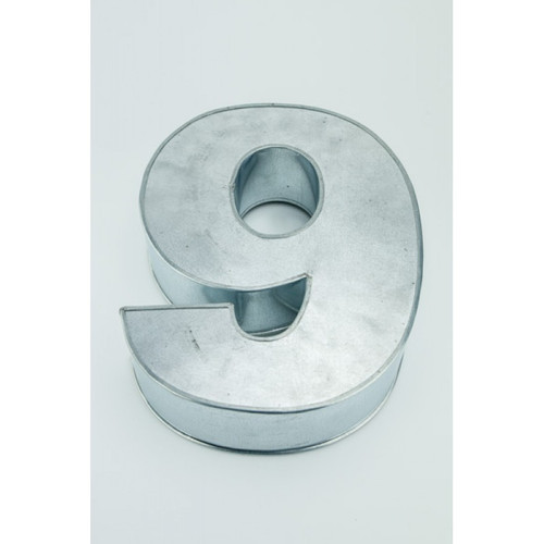 NUMBER NINE - 9 - CAKE TIN, PAN 14 inch
