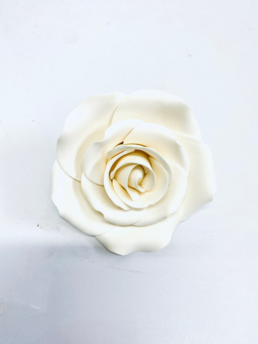 White Giant Rose Sugar Flower | cakewaves