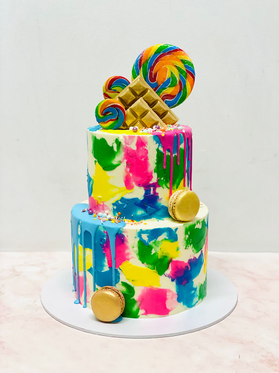 Two Tier Buttercream Colour Wheel Cake Class - 20 Aug 2022 | cakewaves