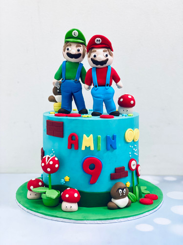 Super Mario Brothers Birthday Cake - Buttercream | cakewaves