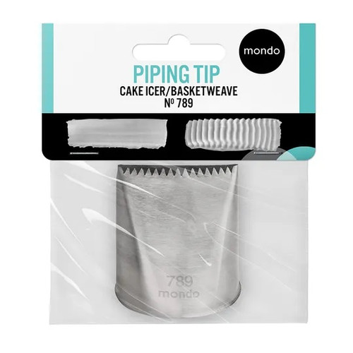 Mondo #789 Cake Icer/ Basket Wave Piping Tip | cakewaves