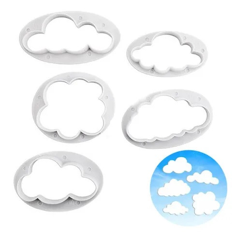 Cloud Cookie Cutter 5pc Set | cakewaves