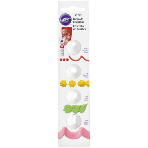 Plastic Tip Set 4pc - Wilton | cakewaves