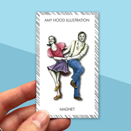 Collegiate Shag Magnet | Amy Hood Illustration