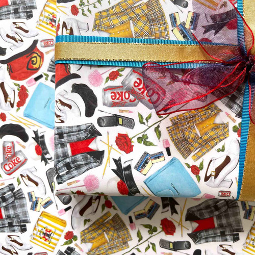 Clueless Gift Wrap | amyhoodillustration
