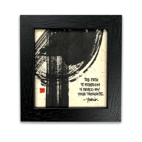 Original Abstract Sumi Ink Brush Painting by Yoshio | tdharmadesigns