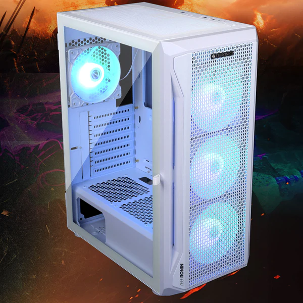 Zeb-Ronin Computer Cabinet White | GRigs Official