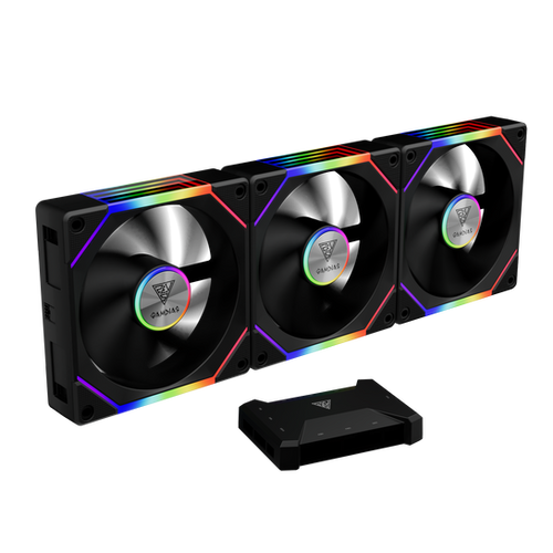 Gamdias AEOLUS P2-1203U ARGB PWM 120mm Fan Pack | GRigs Official