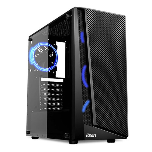 Foxin URANIUM Mid-Tower Gaming Cabinet Tempered Glass Left Side Panel ...