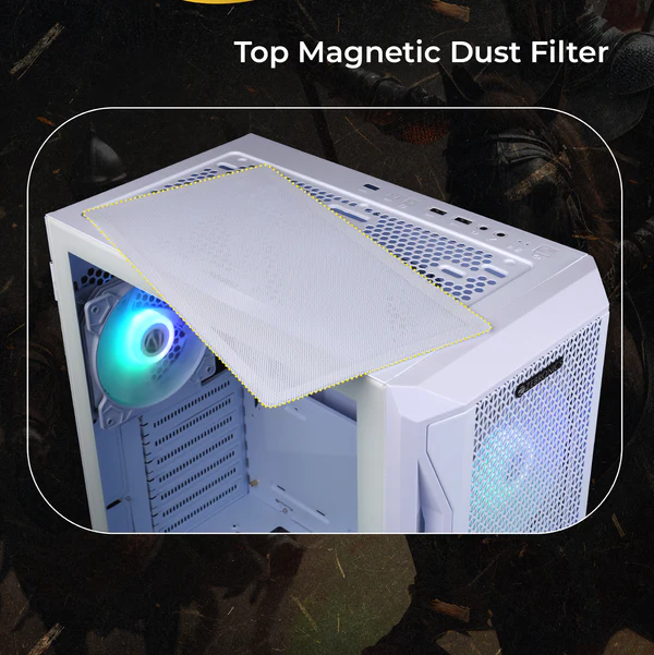 Zeb-Ronin Computer Cabinet White | GRigs Official