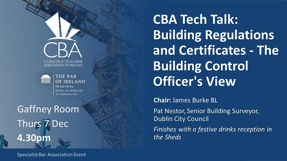 CBA Tech Talk: Building Regulations and Certificates - The Building ...