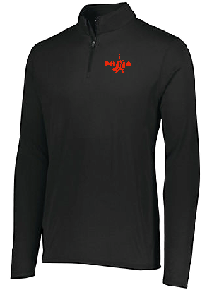 PHEA- 1/4 Zip- Black/Red | lakeshore-graphics