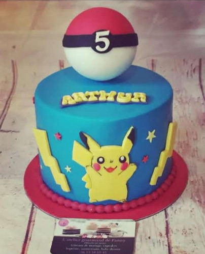 Gateau Pokemon Pikachu - en 15 ou 20 parts | L'Atelier de Fanny