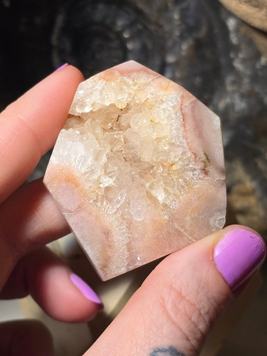 Pink Amethyst Shape | CA Fossils & Crystal
