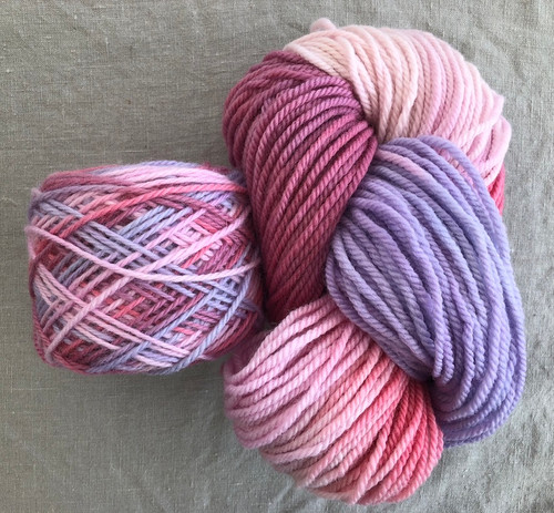 Pink/Purple Multi Perendale 16 ply—Mollydale Yarns | mollydaleyarns