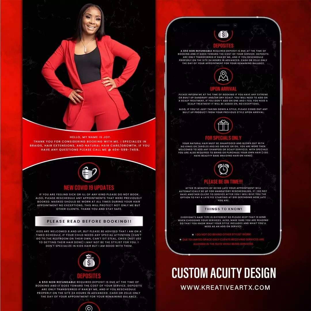 Acuity Website Design | Kreativeartx Designs