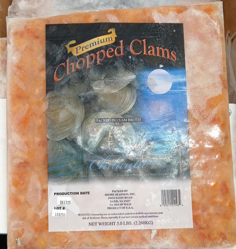 FROZEN Chopped Clam meat | JR Seafood