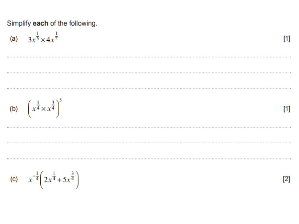 Multiply, add, raise to power