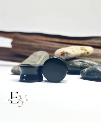 Obsidian double flare fit plug | Express Yourself
