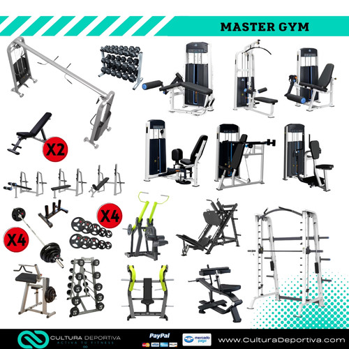 Master Gym- Paquete área de pesas profesional | Cultura Deportiva