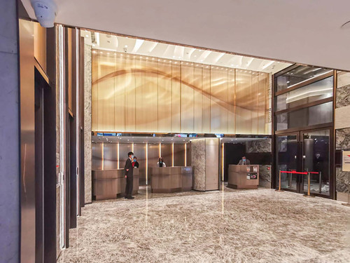 Laminated Glass in Hospitality (WHARNEY) (Wavy Pattern Glass) | GLASS LABEL