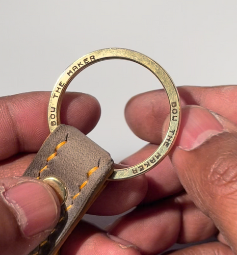 SOLID BRASS LASER ENGRAVED POLISHED SPLIT KEY RING (30MM & 35MM) 20 ...