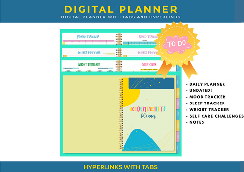 Summer Accountability Planner - Digital/Printable | by: Daquana White