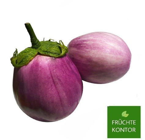 Auberginen rund (Stück) Gemüse kaufen | Fruechte-Kontor