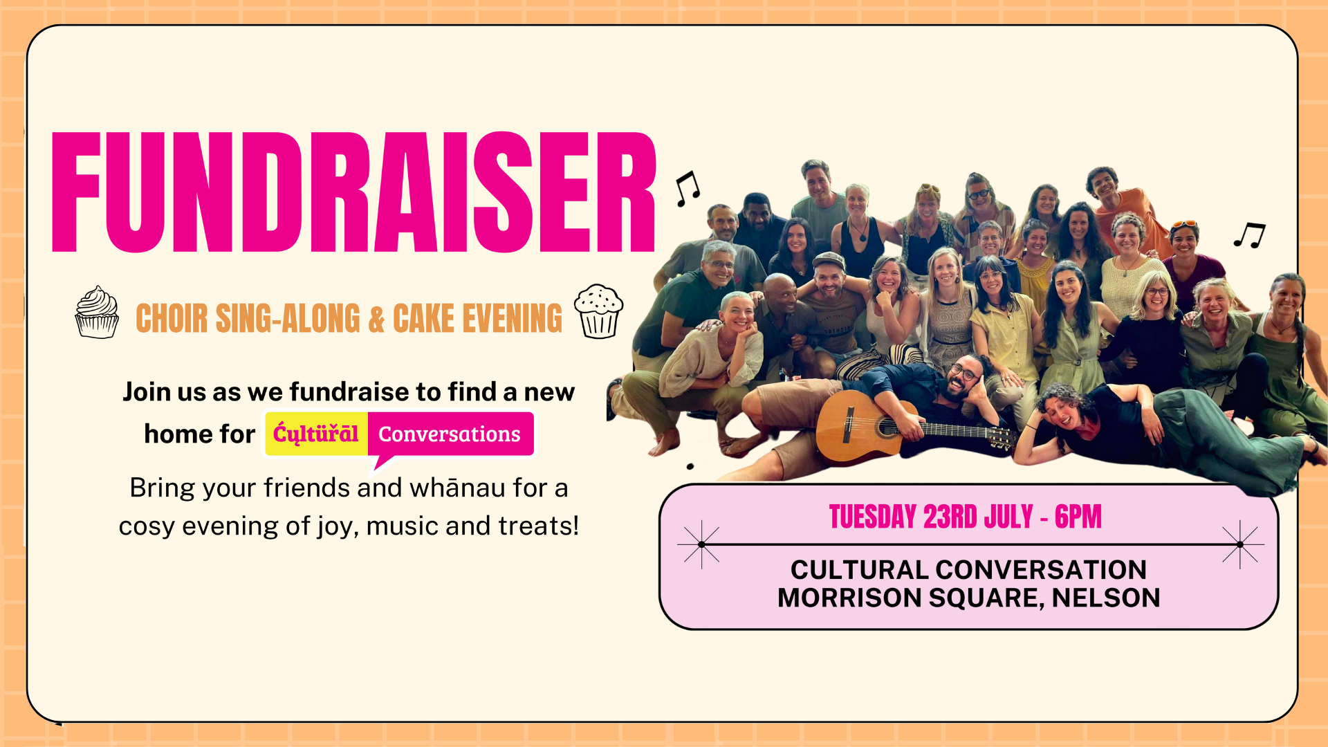 FUNDRAISER CHOIR SING-ALONG & CAKE EVENING | Cultural Conversations