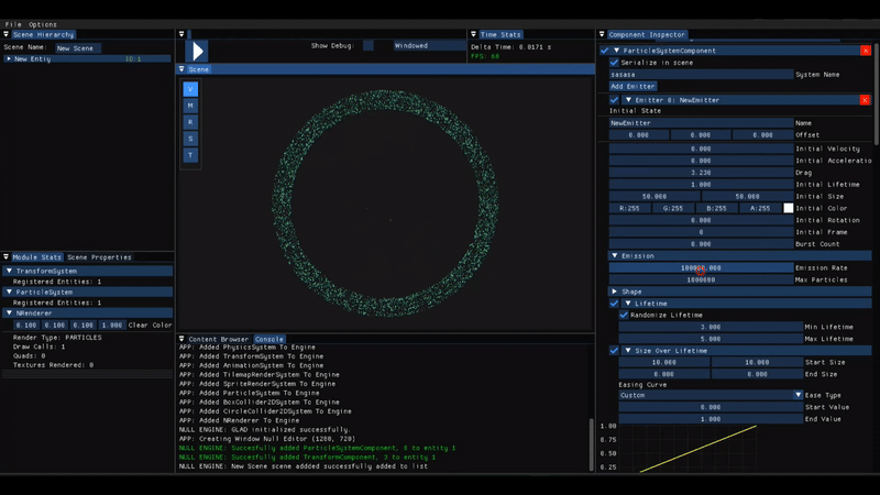 Null Engine: Adding a particle system