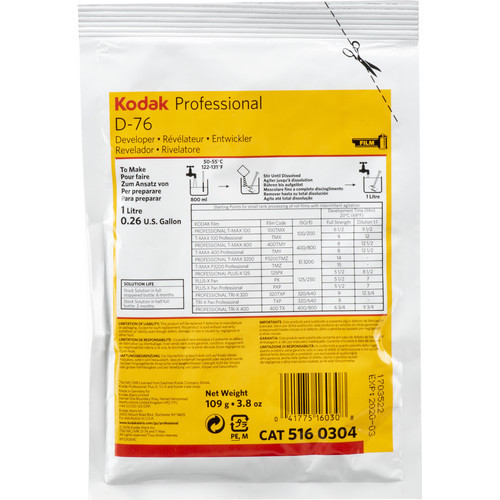 Kodak D76 black/white film development powder (makes 1L) | Decisive Moment