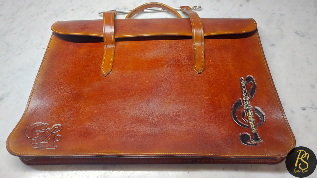 Personalised Leather Music Case