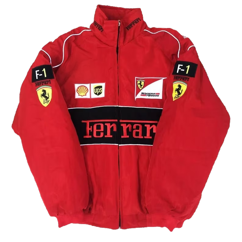 Red Ferrari Jacket | timelessracingbrand