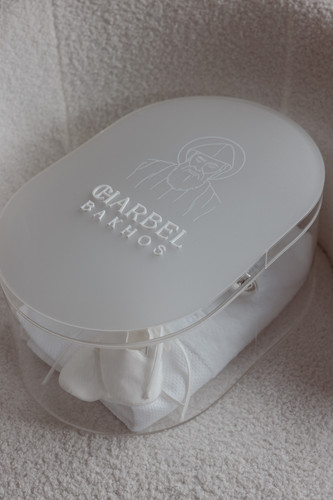 Oval Frosted Saint Box Package | B&B