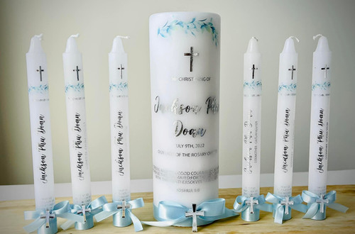 Jackson's Baptism Candles | MadeWithLoveByElinka