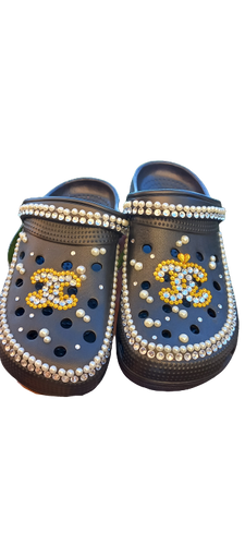 Citrus Black Croc | Customised Crocs