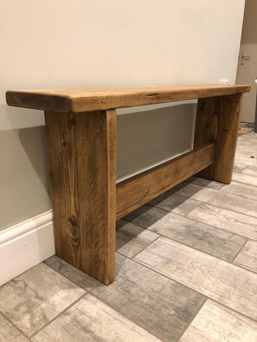 Rustic Interior Bench | Orso Woodworking