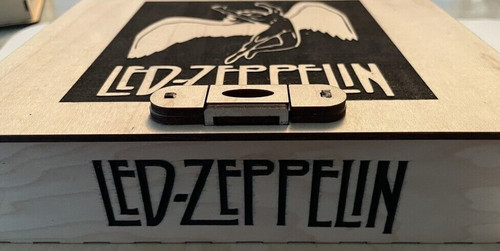 Handmade Custom Led Zeppelin Themed Wooden Keepsake Laser Etched Box ...