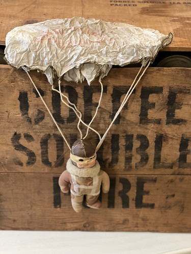 US WW2 Raggy Doodle Camouflaged Paratrooper Doll | Kilroy.Store