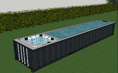 SWIN IN BOX | Containerzwembad by RUBICK's BOXES