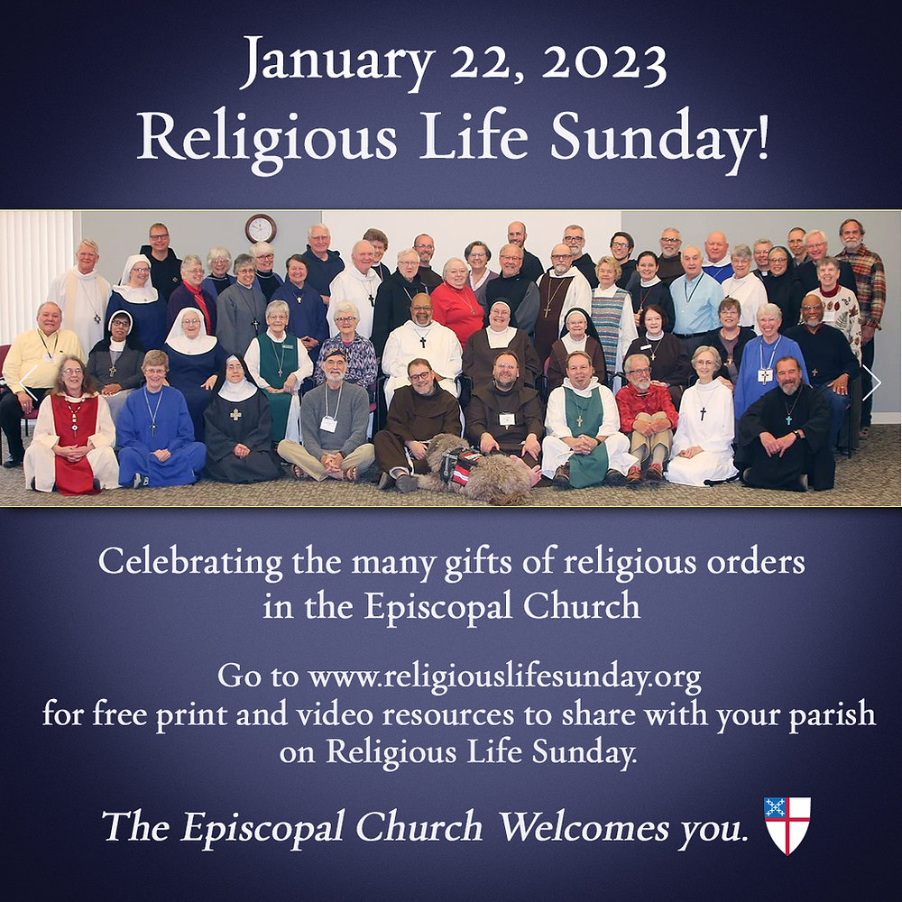 Religious Life Sunday - January 22, 2023