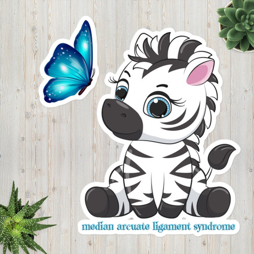 Chibi Zebra & Butterfly (Stickers) | MALS Foundation