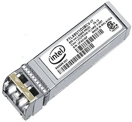 Intel FTLX8571D3BCV-IT E10GSFPSR 10GBASE-SR SFP+ Transceiver Module ...