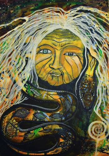 Snake Crone of the Pathways | Caroline Lewis Art