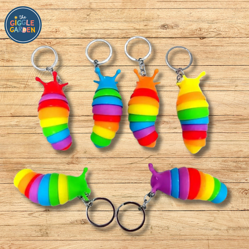 Mini Sensory Slug Fidget Keychain | The Giggle Garden