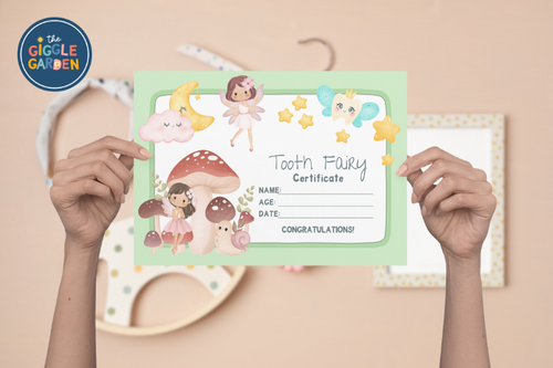 Tooth Fairy Certificate - Green | The Giggle Garden