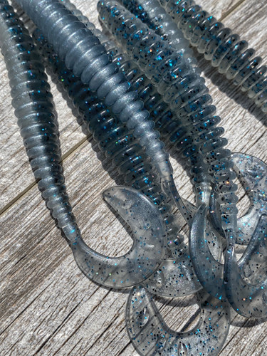 4.5” Curl Tail Ring Worms - Baitfish | Ramsey Baits