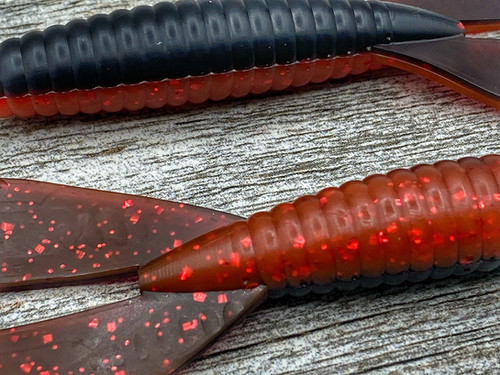 3.5" GRUBS - RED/BLACK LAMINATES | Ramsey Baits